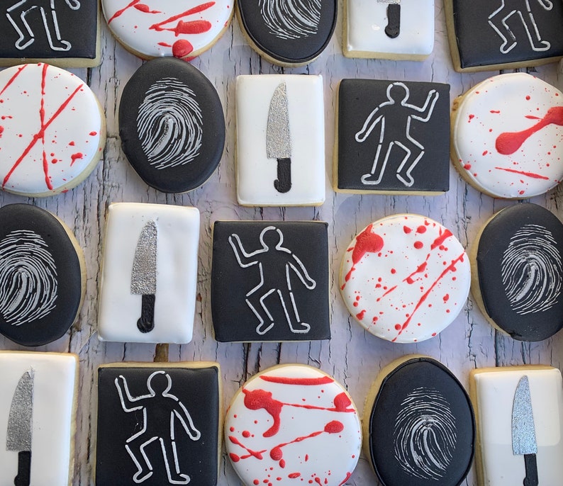 Murder Mystery Sugar Cookies 1 Dozen - Etsy