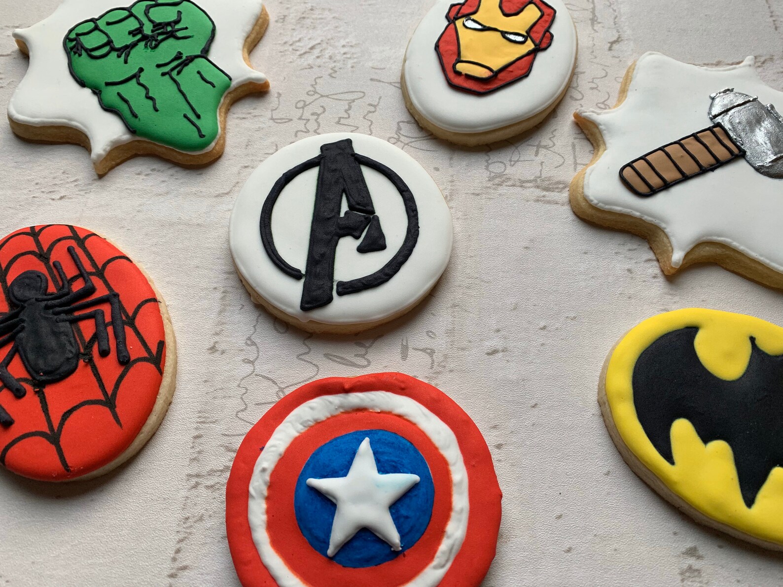 Avengers Sugar Cookies-1 DOZEN - Etsy