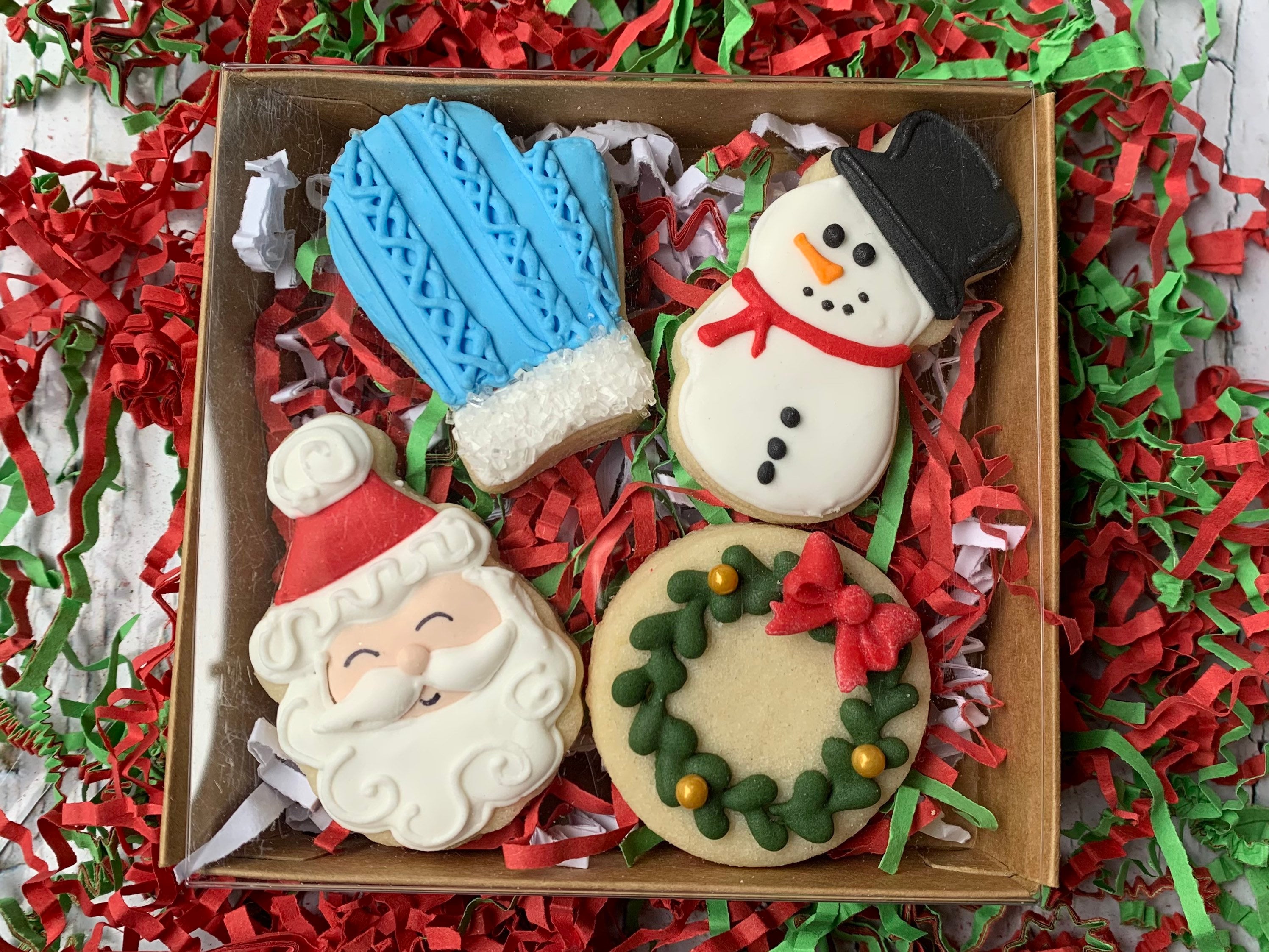 Mini Christmas cookies-4 pack | Etsy