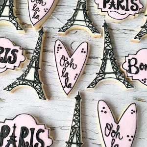 Paris Themed Cookies - Etsy