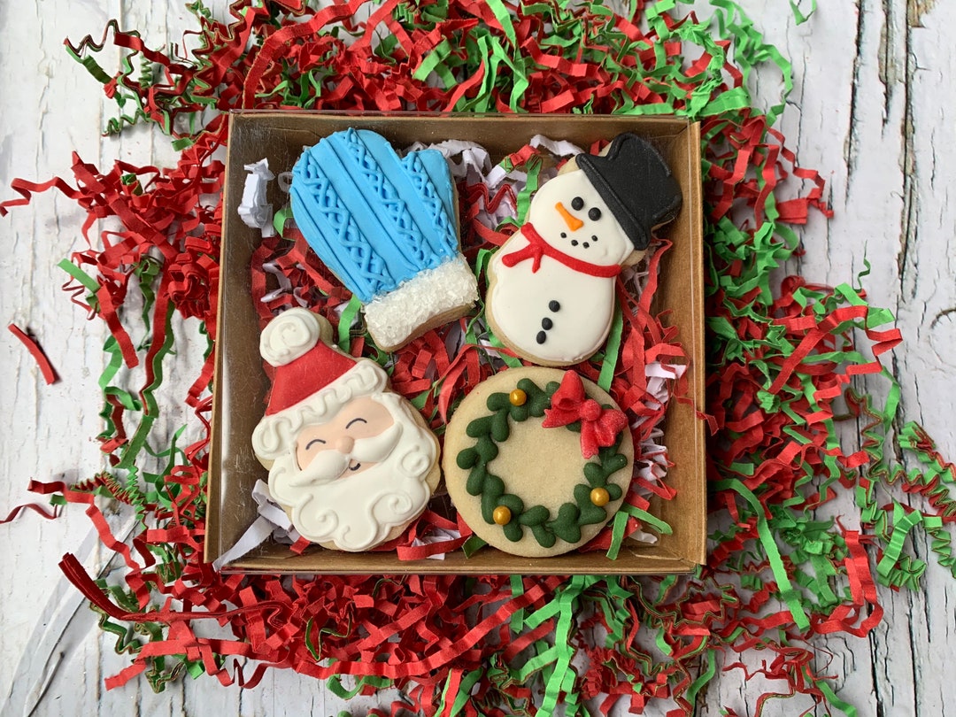 Mini Christmas Cookies-4 Pack - Etsy