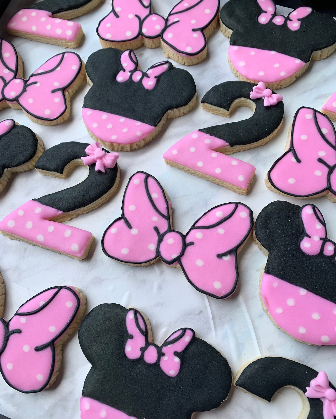 Minnie Mouse Cookies -1 Dozen - Etsy