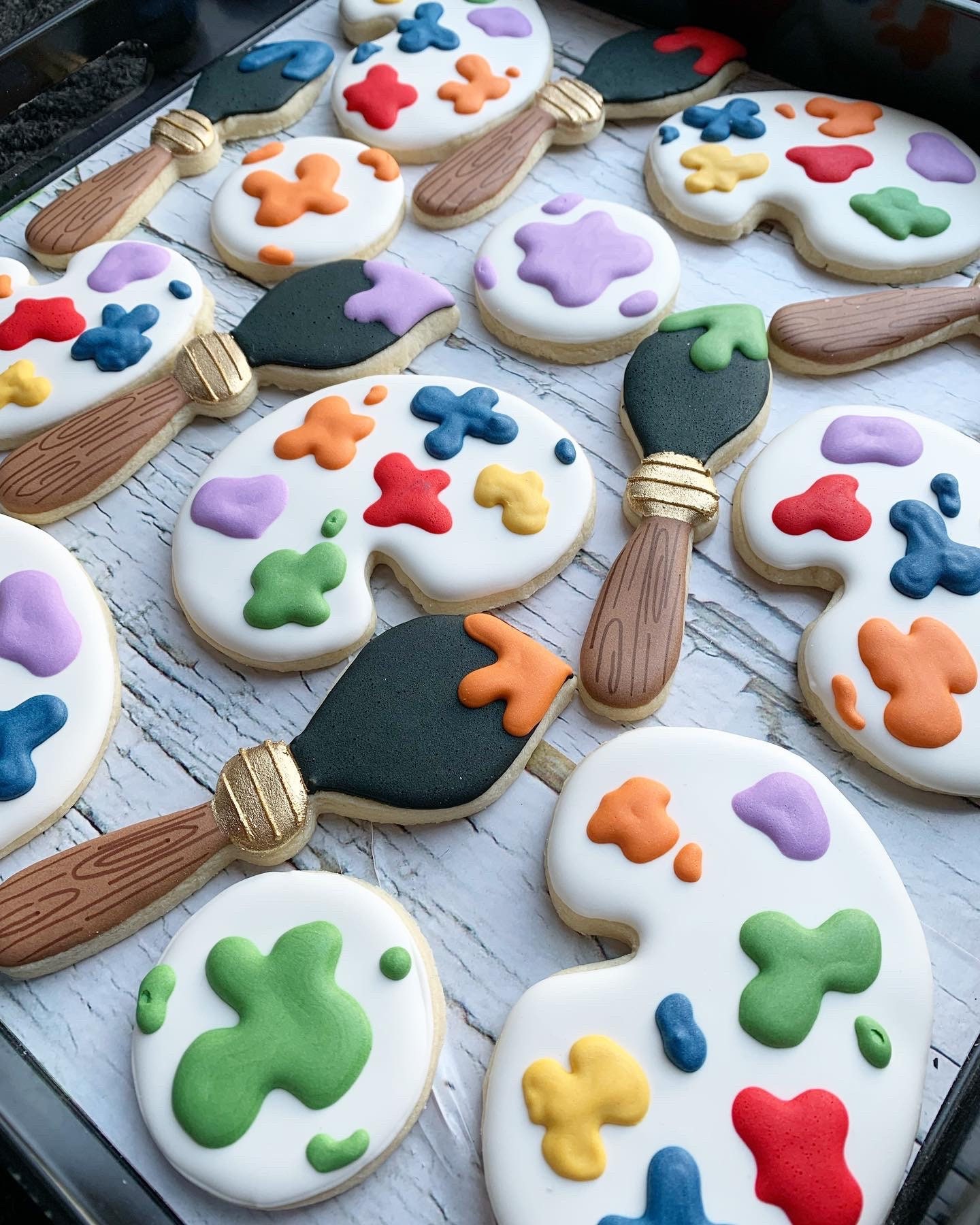 Paint Theme Sugar Cookies-1 Dozen - Etsy