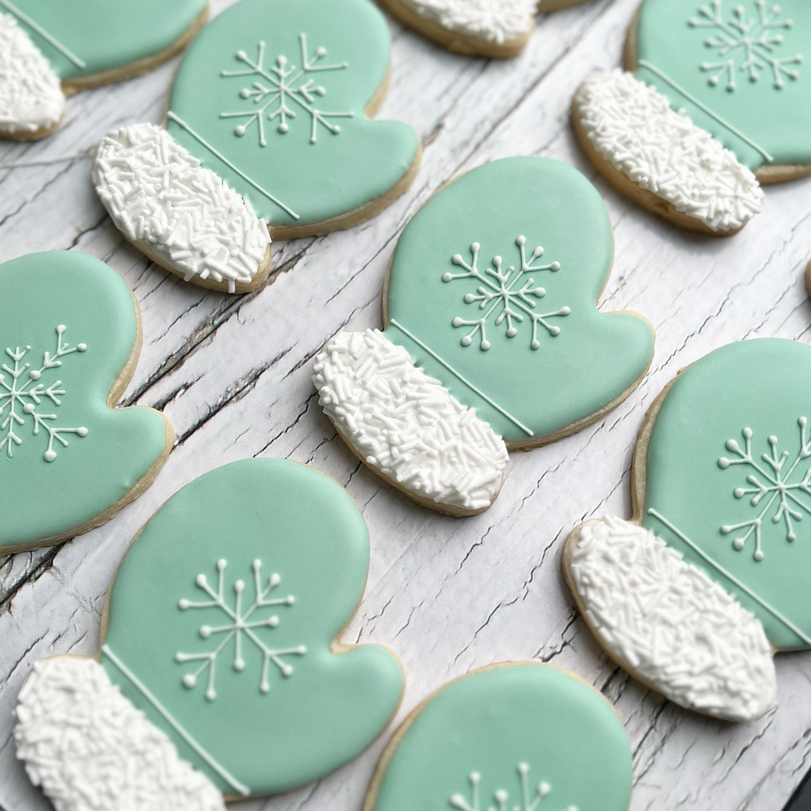 Mitten Sugar Cookies - 1 Dozen - Etsy