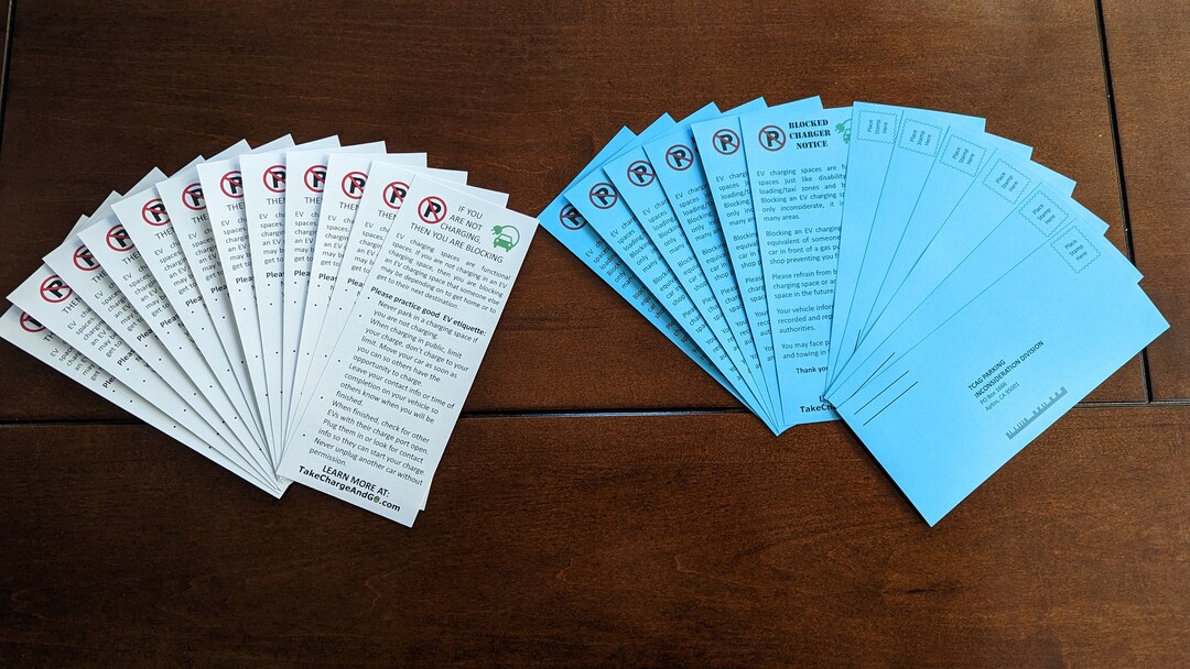 Combo Blocked Charger Pack: 12 Ice_blocked Notices / 12 Ev_blocked ...