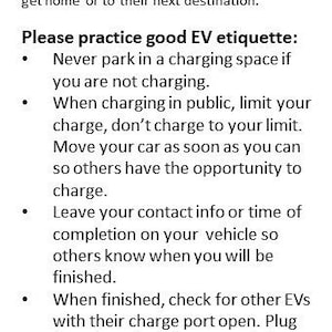 EV Etiquette Survival Pack - Hang Tags, Charge Notices and Sticky Note ...