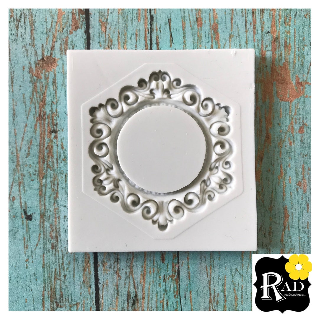 Victorian Circular Frame Silicone Mold - Etsy