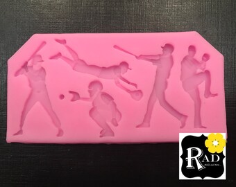 Soccer Players football Silicone Mold | Etsy