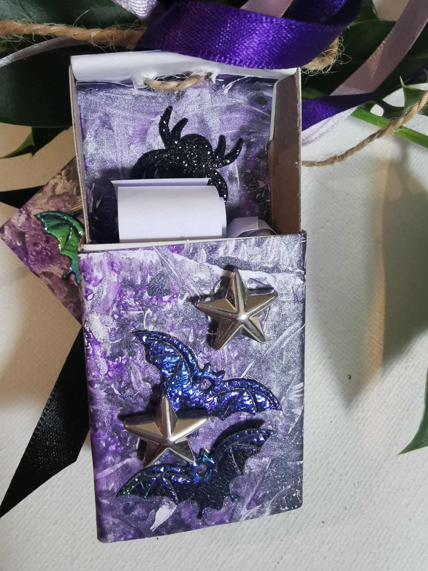 Goth Family Memory Box/birthday Thank You Gift Mini Box With Drawer ...
