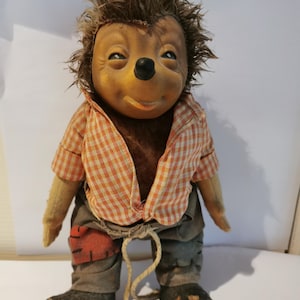Vintage Steiff Hedgehog Macki 1950's Era Collectable. Original Aged Toy ...