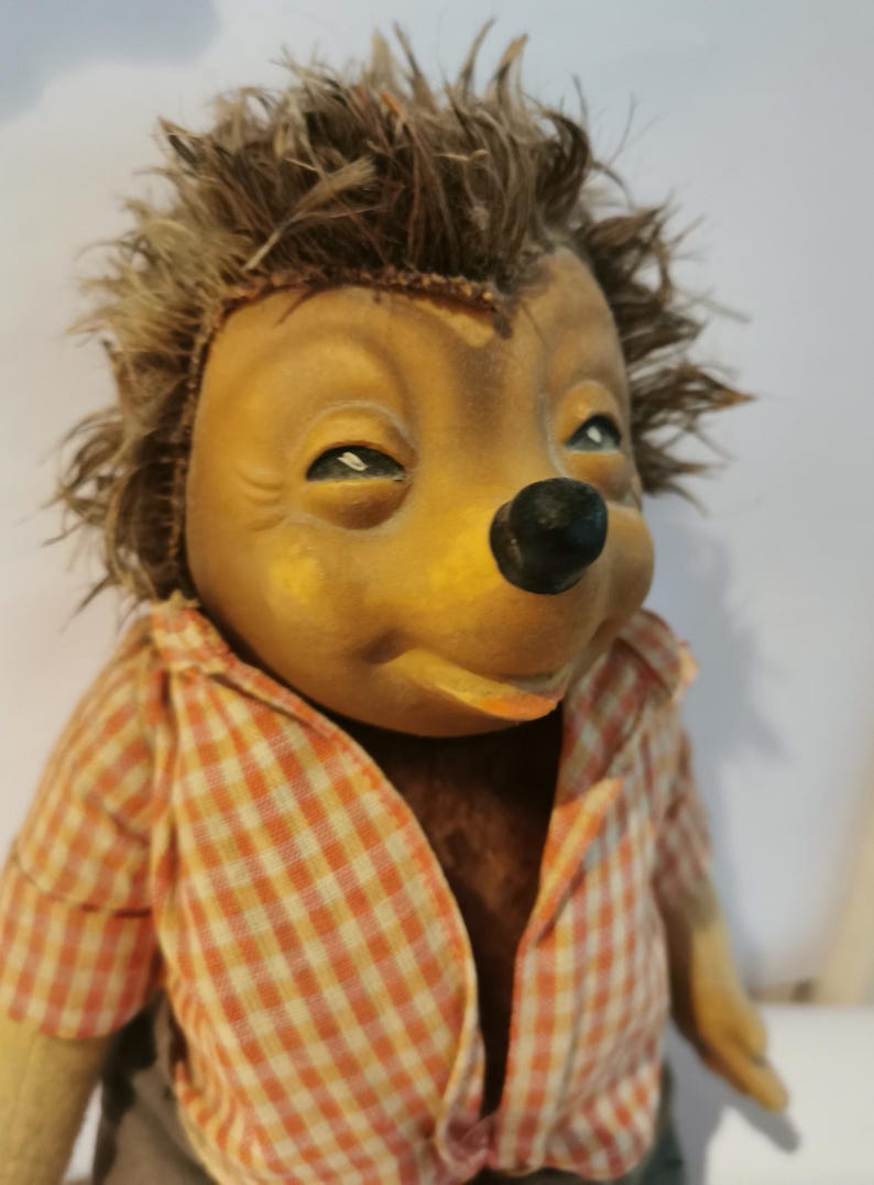 Vintage Steiff Hedgehog Macki 1950's Era Collectable. Original Aged Toy ...