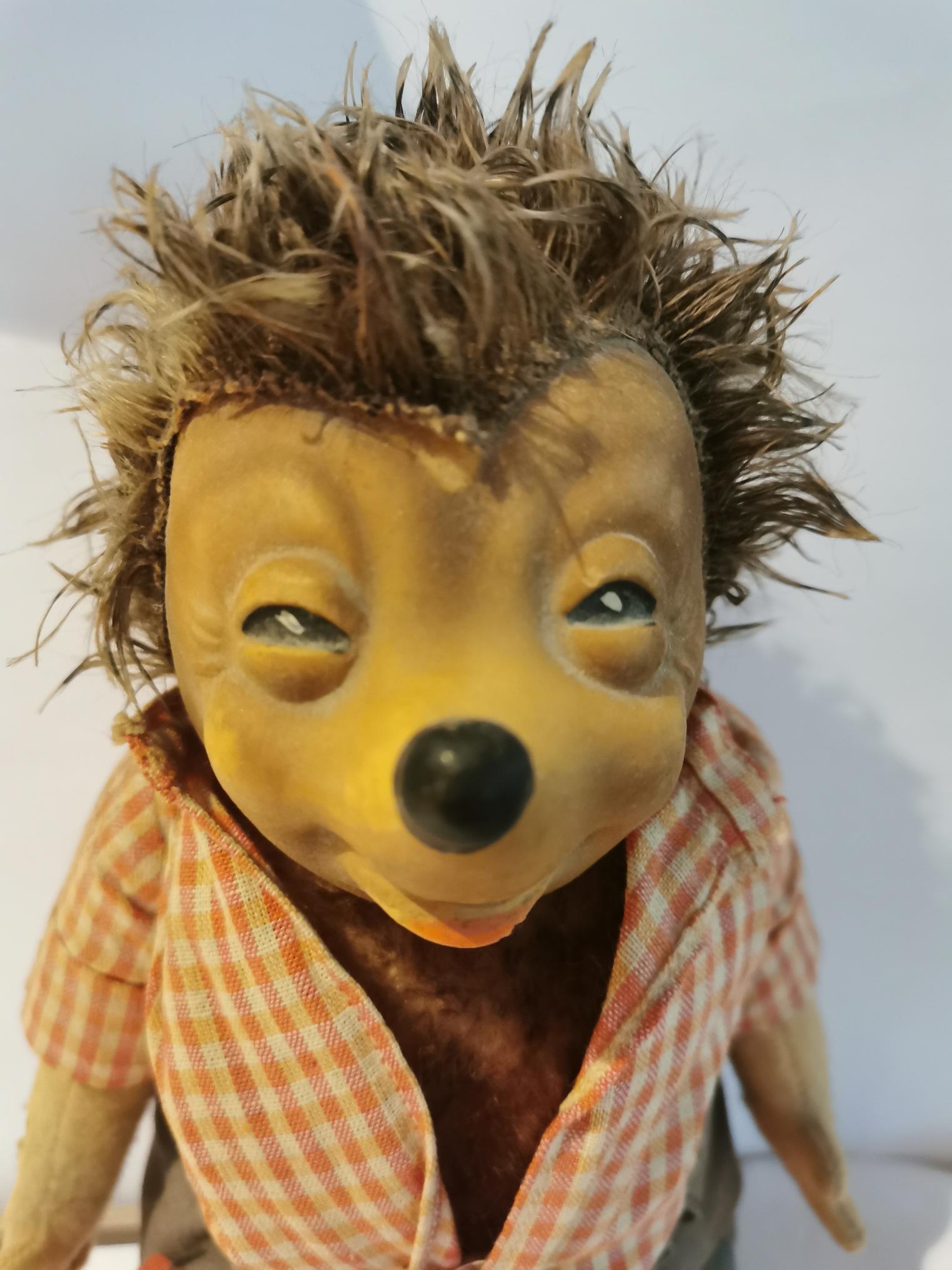 Vintage Steiff Hedgehog Macki 1950's Era Collectable. Original Aged Toy ...