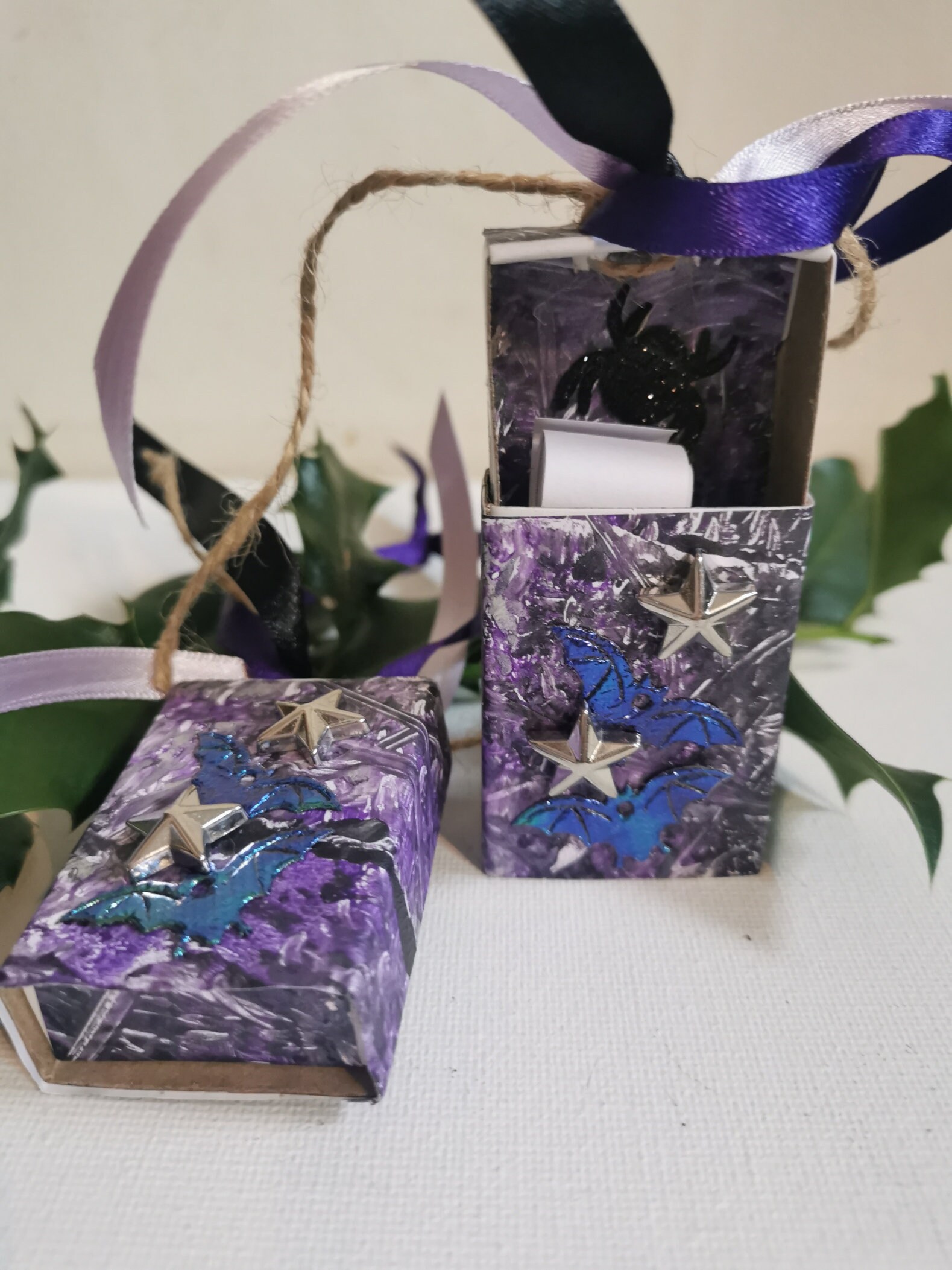 Goth Family Memory Box/birthday Thank You Gift Mini Box With Drawer ...