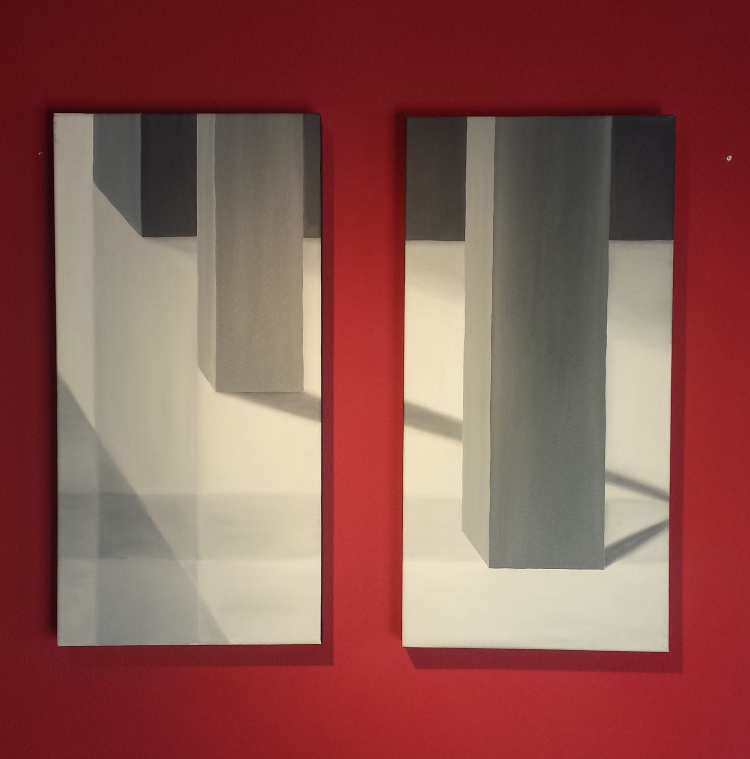 Diptych MODERN Art Abstract Painting. ORIGINAL OIL | Etsy