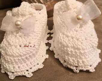 Fancy and Beautiful Elegant Baby Booties White With Beads - Etsy