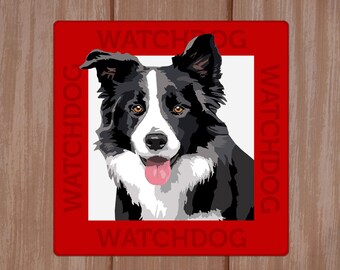 Border Collie Dog Sign Plate | Etsy