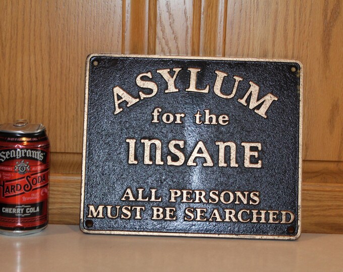 Cast Iron Embossed Sign - Etsy