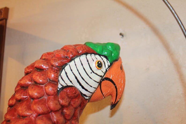 Giant Hanging Parrot Paper Mache Macaw - Etsy