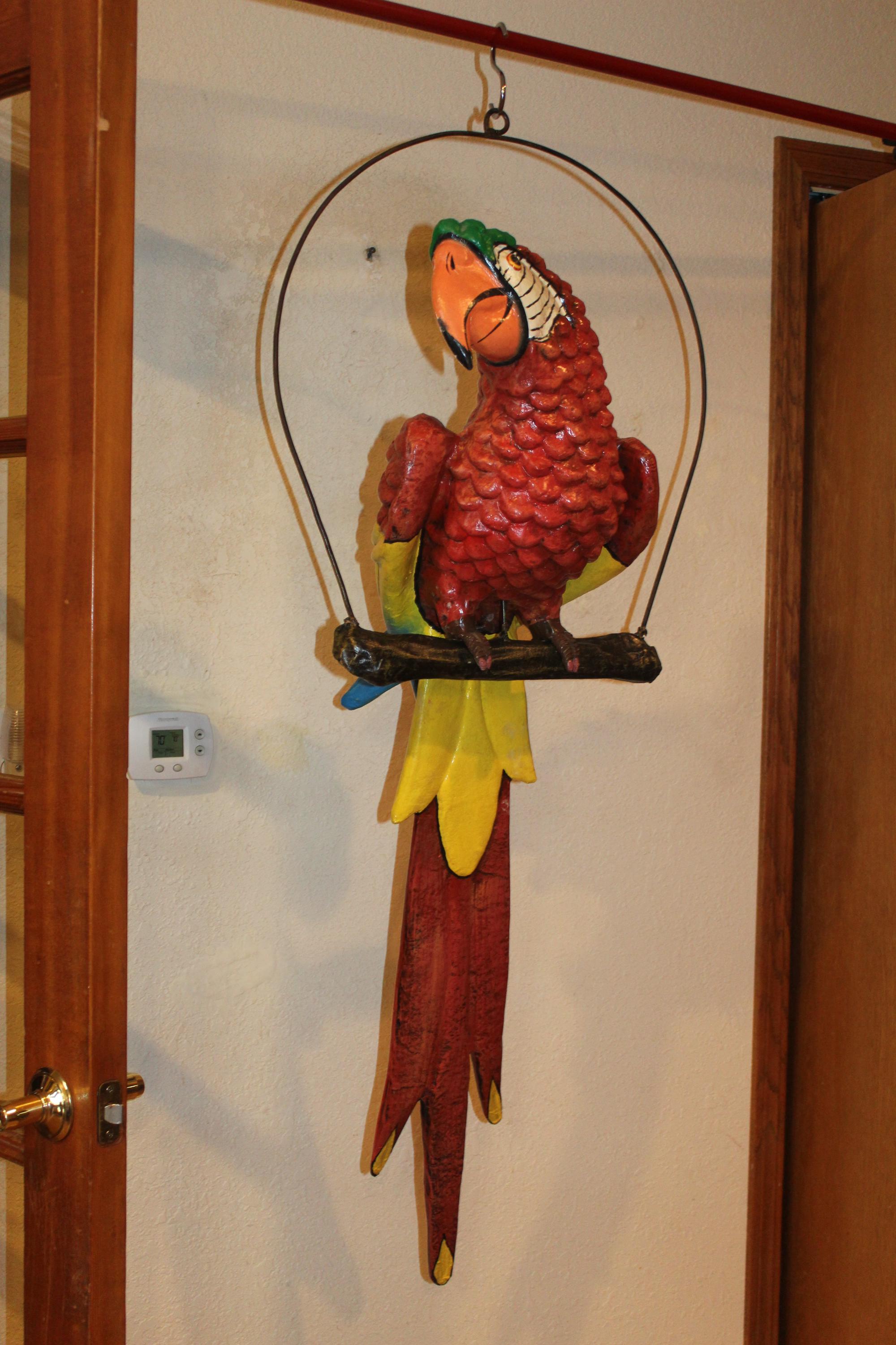 Giant Hanging Parrot Paper Mache Macaw - Etsy