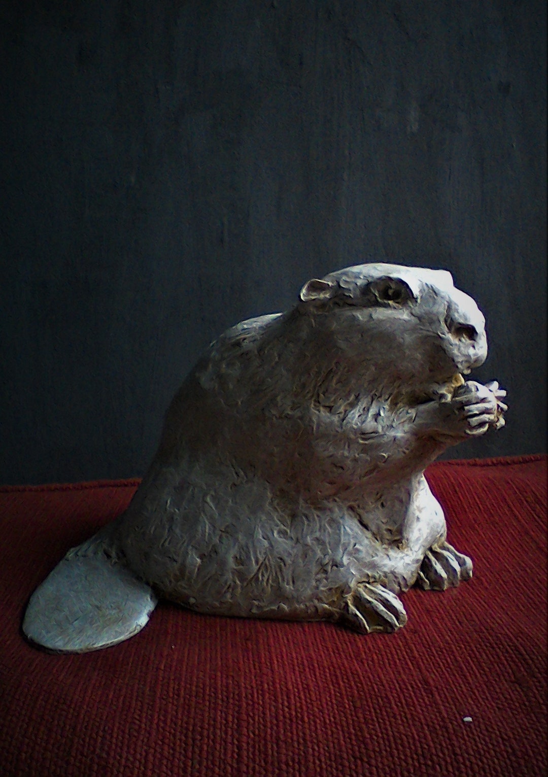 The Beaver, Reconstituted Stone Sculpture. - Etsy