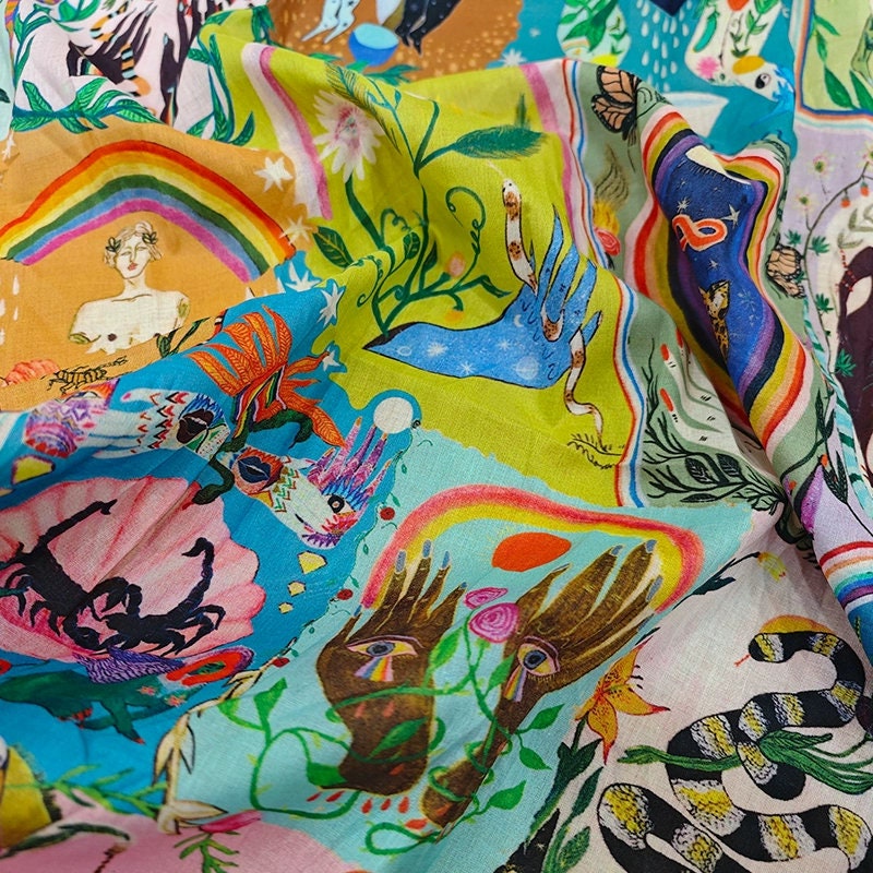 Designer Fabric - Etsy