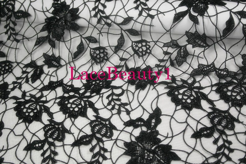 Water-soluble Lace Soft Lace Fabric Eyelet Lace Flower Lace - Etsy