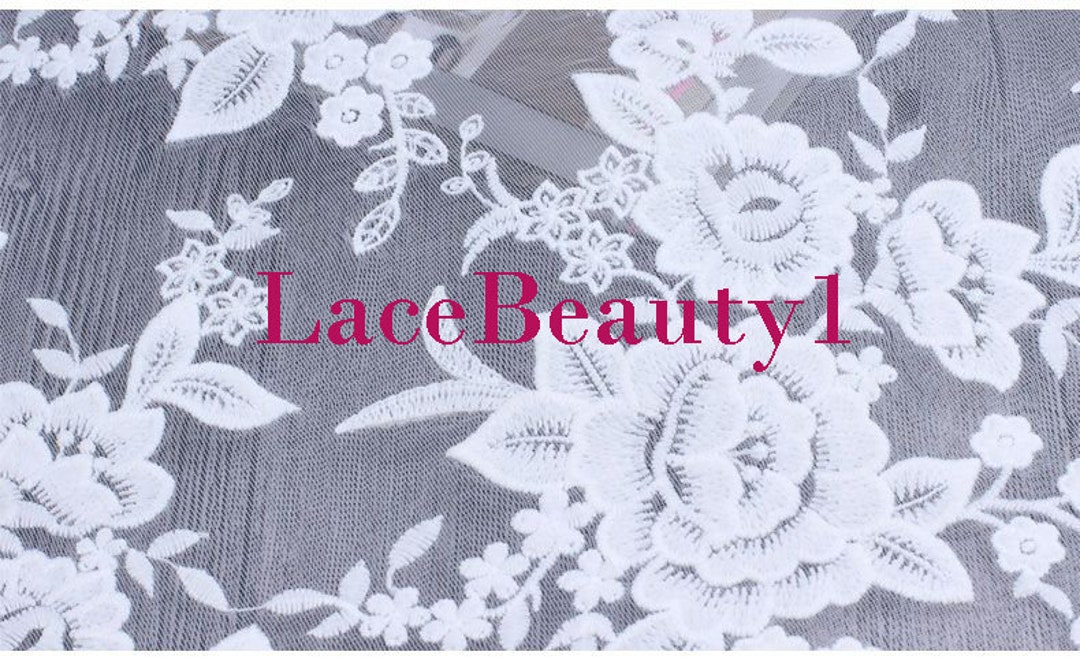 White Lace Embroidery Lace Soft Lace Venice Lace Floral Lace - Etsy