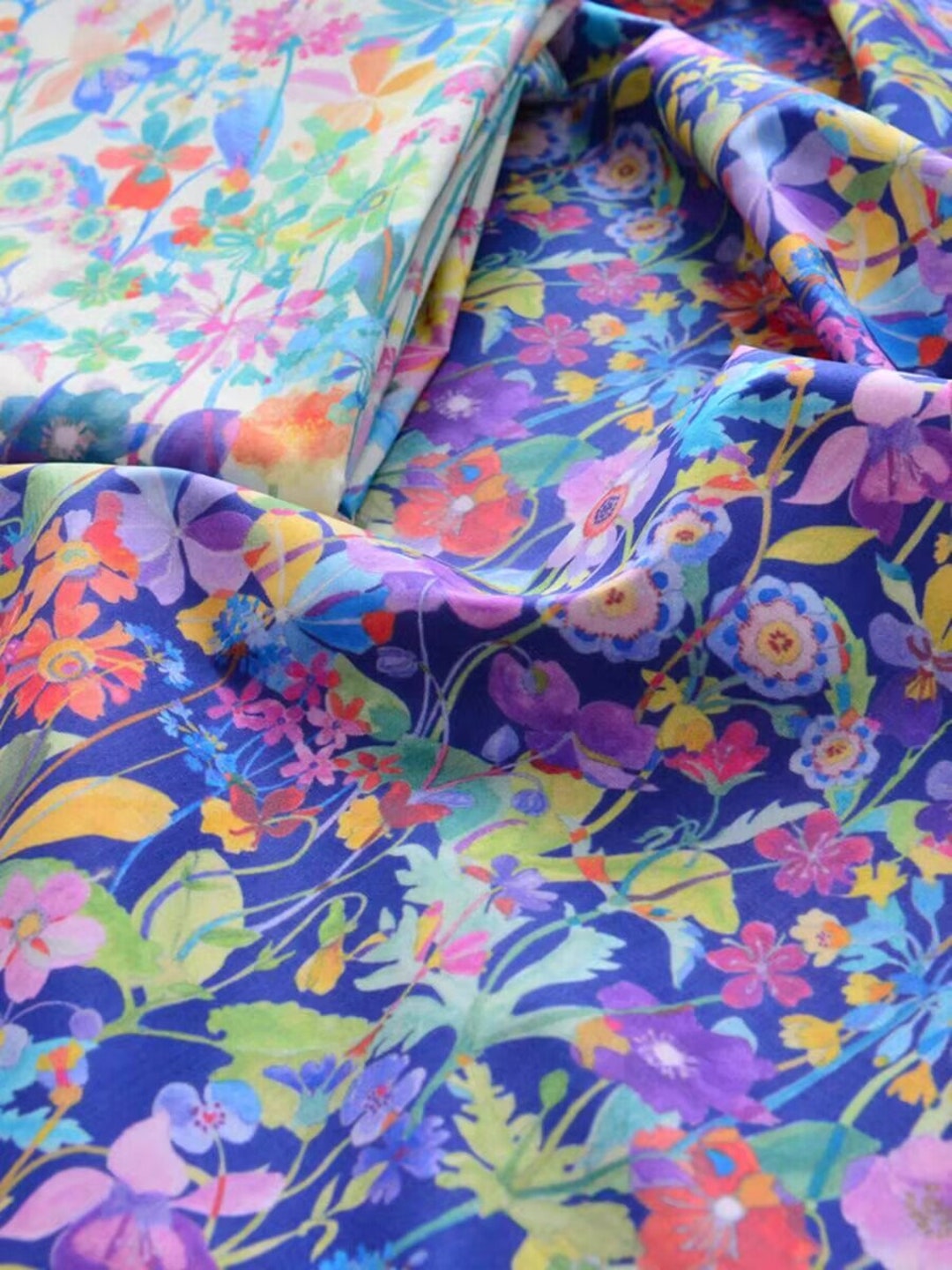 Colorful Cotton Fabric,pure Cotton Fabric,white/dark Blue Cotton Fabric ...