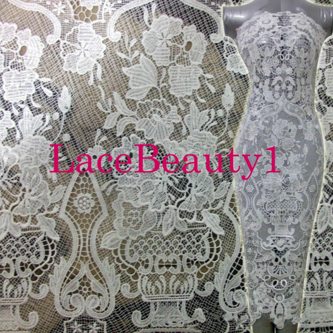 White Water-soluble Lace, Soft Lace Fabric,embroidery Lace, Flower Lace ...