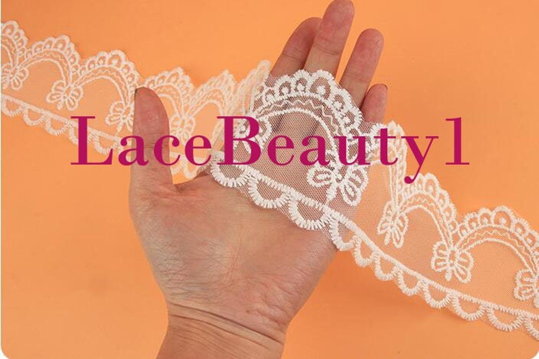 Stickerei Spitzen borte weiß Spitze Borte Vintage Spitzen - Etsy.de