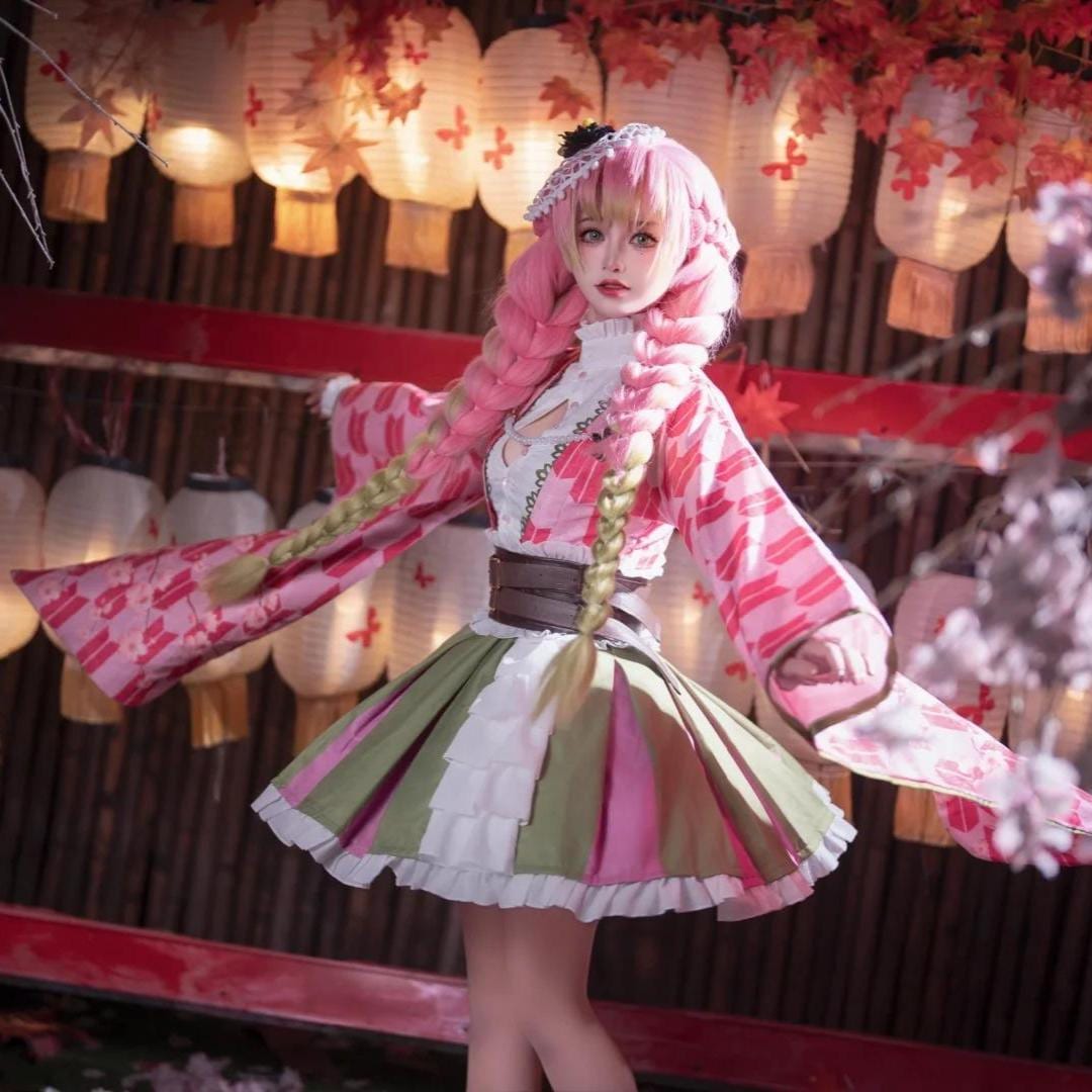 Mitsuri Kanroji Cosplay Costume,mitsuri Kanroji Cosplay, Cosplay ...