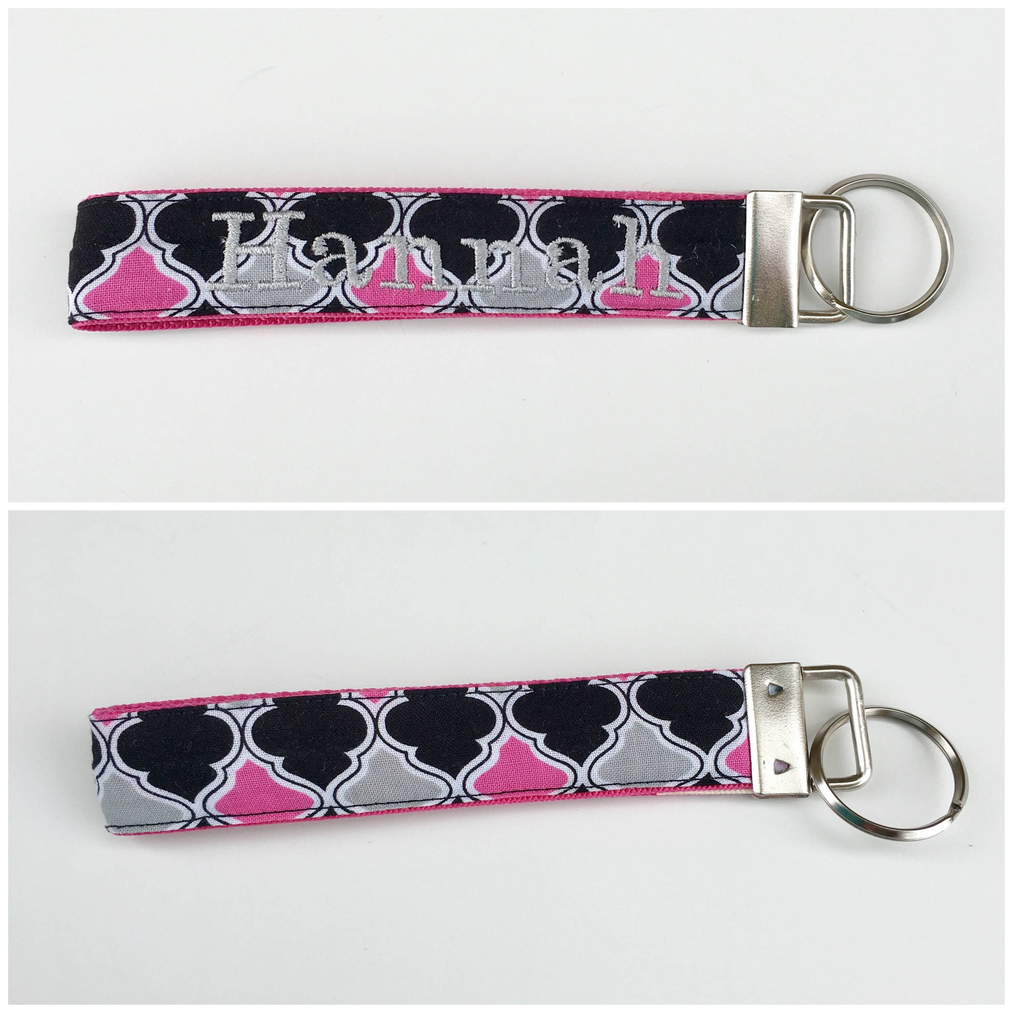 Zip ID Case Personalized Keychain Wristlet Key Fob - Etsy