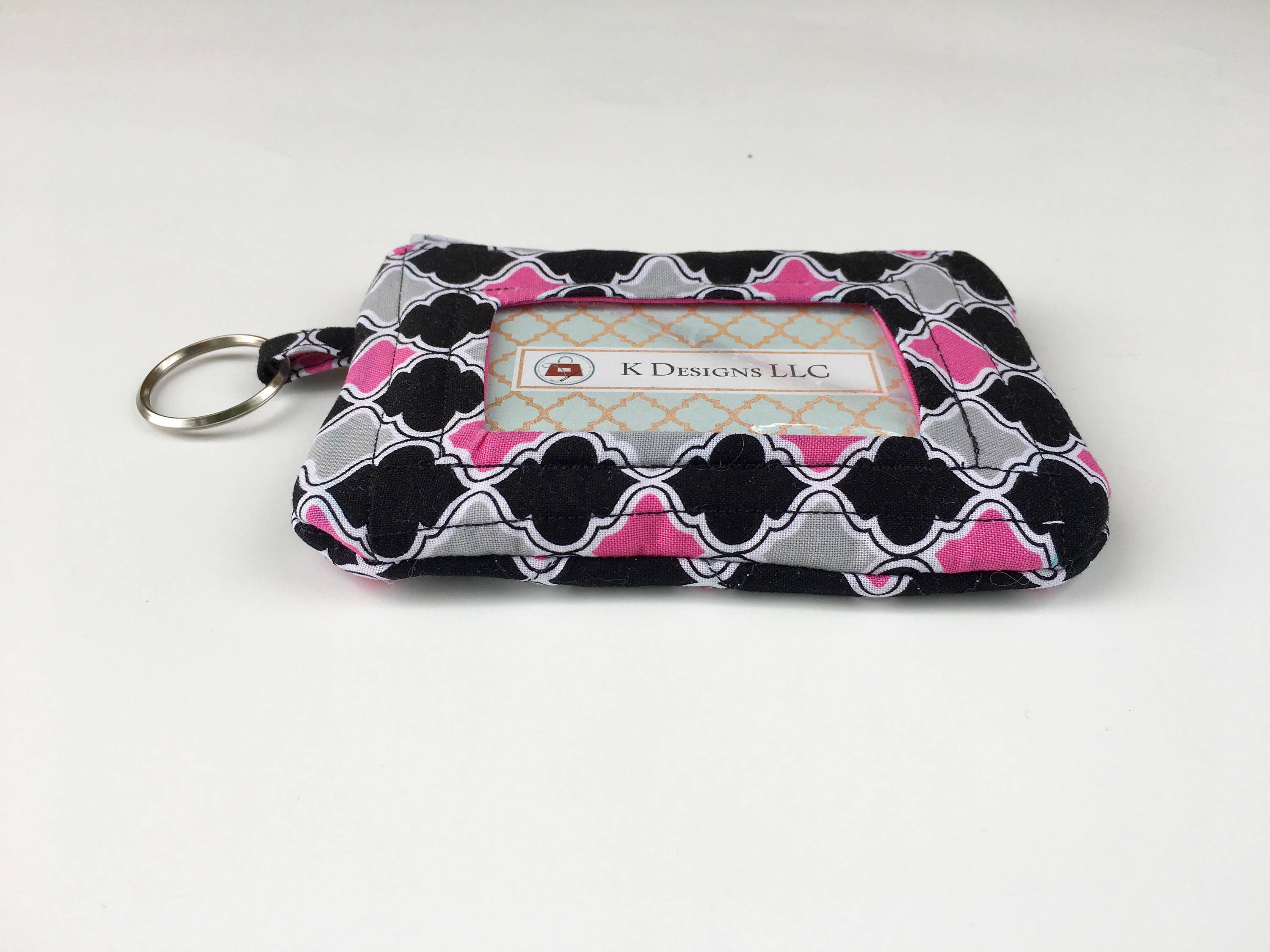 Zip ID Case Personalized Keychain Wristlet Key Fob - Etsy