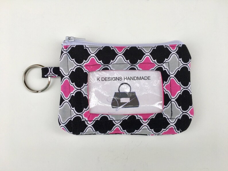 Zip ID Case Personalized Keychain Wristlet Key Fob - Etsy