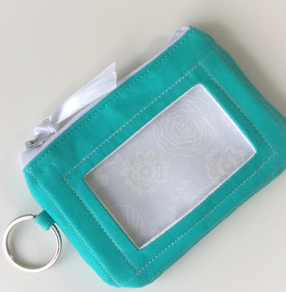 Zip ID Case Personalized Keychain Wristlet Key Fob - Etsy