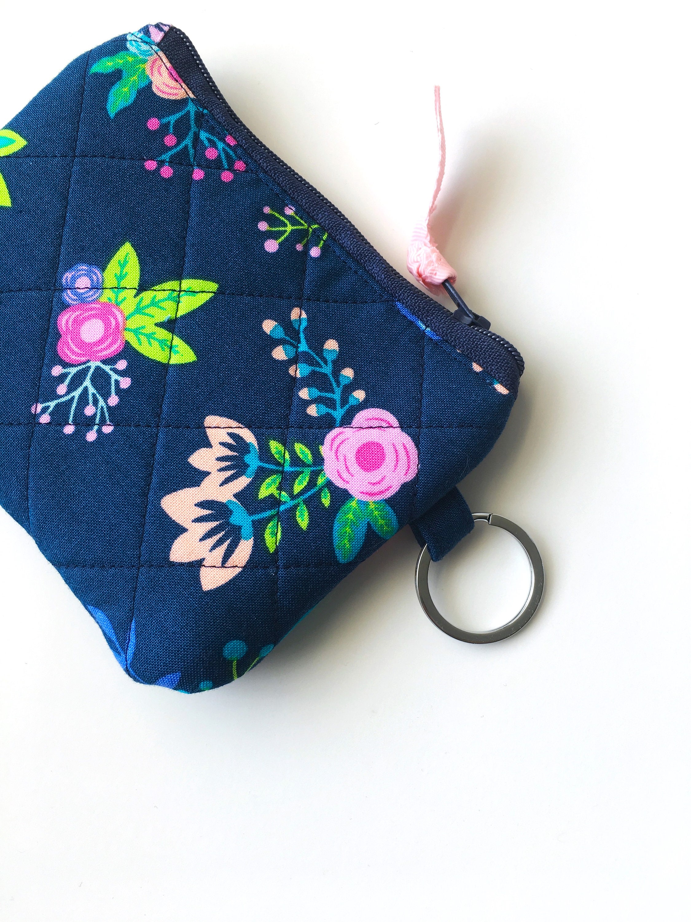 Zip ID Case Personalized Keychain Wristlet Key Fob - Etsy