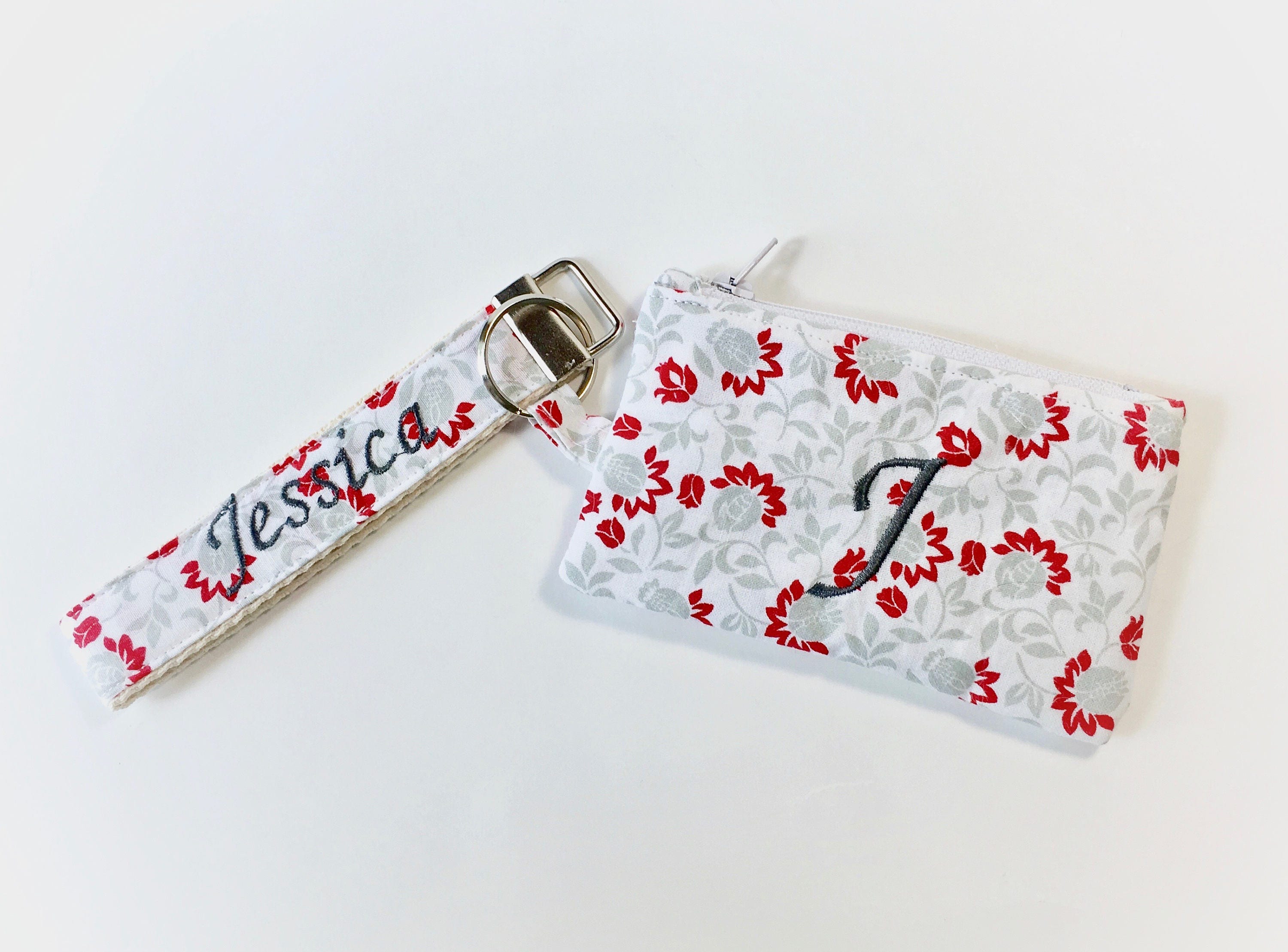Keychain Wristlet - Personalized Keychain - Monogrammed Wristlet ...