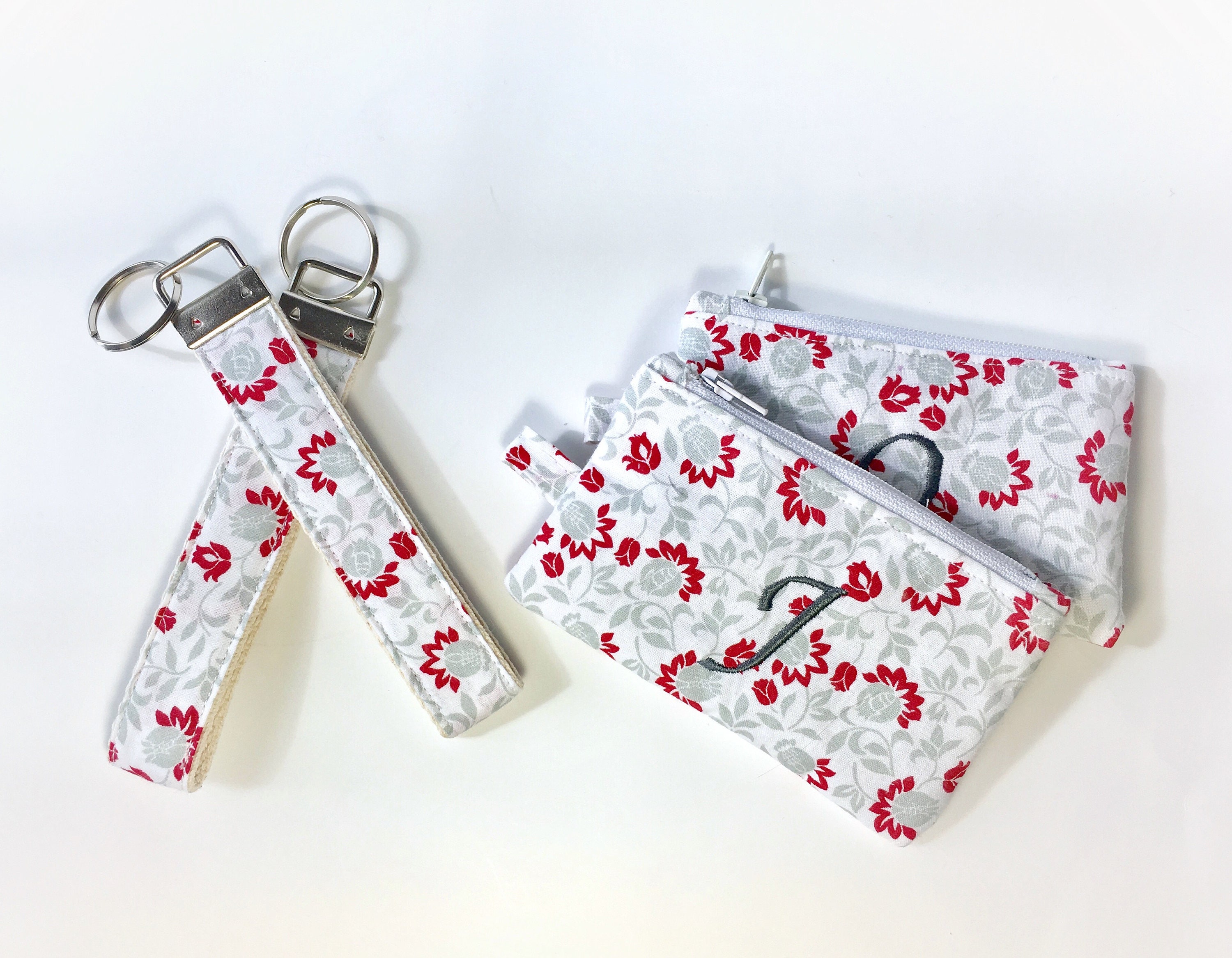 Keychain Wristlet Personalized Keychain Monogrammed Wristlet Monogram ...