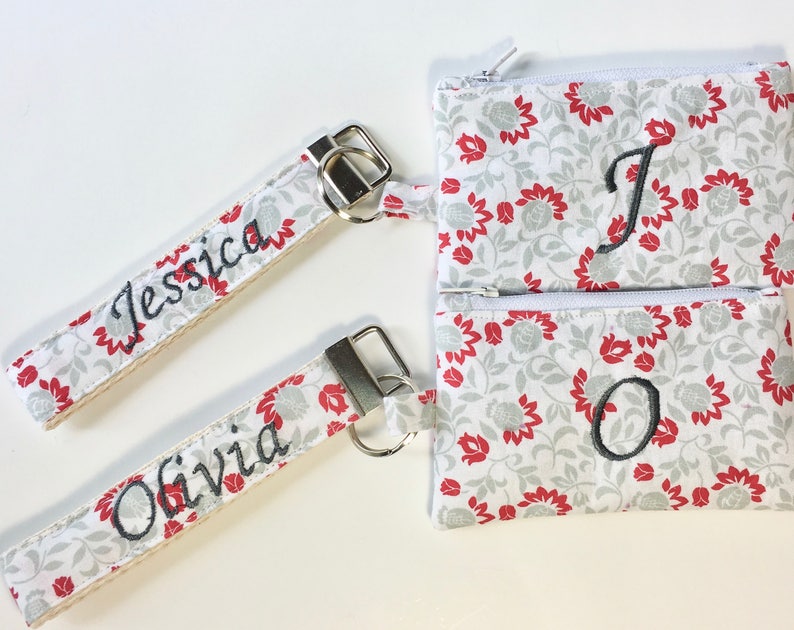 Keychain Wristlet - Personalized Keychain - Monogrammed Wristlet ...