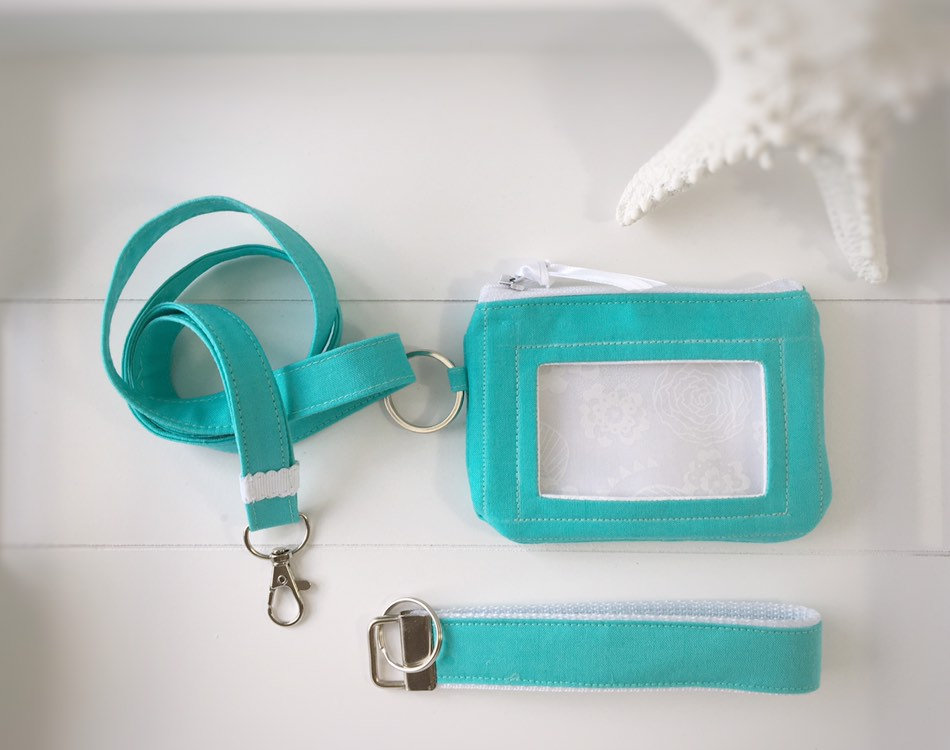 Zip ID Case Personalized Keychain Wristlet Key Fob - Etsy
