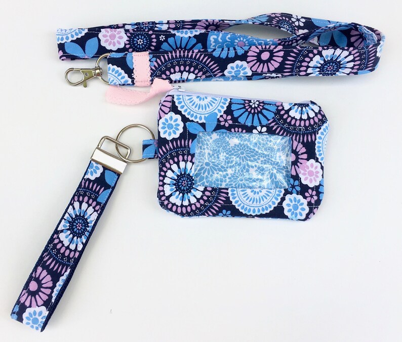 Zip ID Case Keychain Wristlet Teachers Gift Ideas Personalized Keychain ...