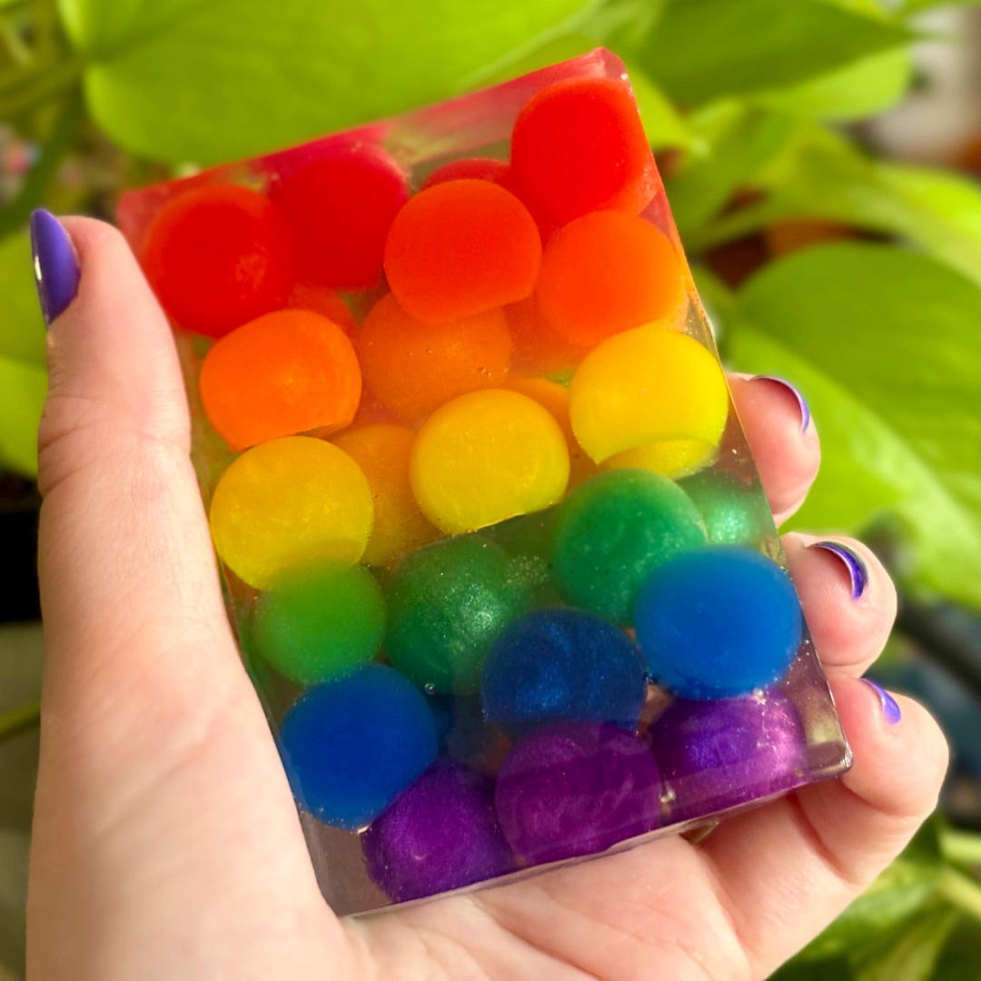 Rainbow Wash Soap Bar | Grape Soda | LGBTIQ+ Gift - Etsy