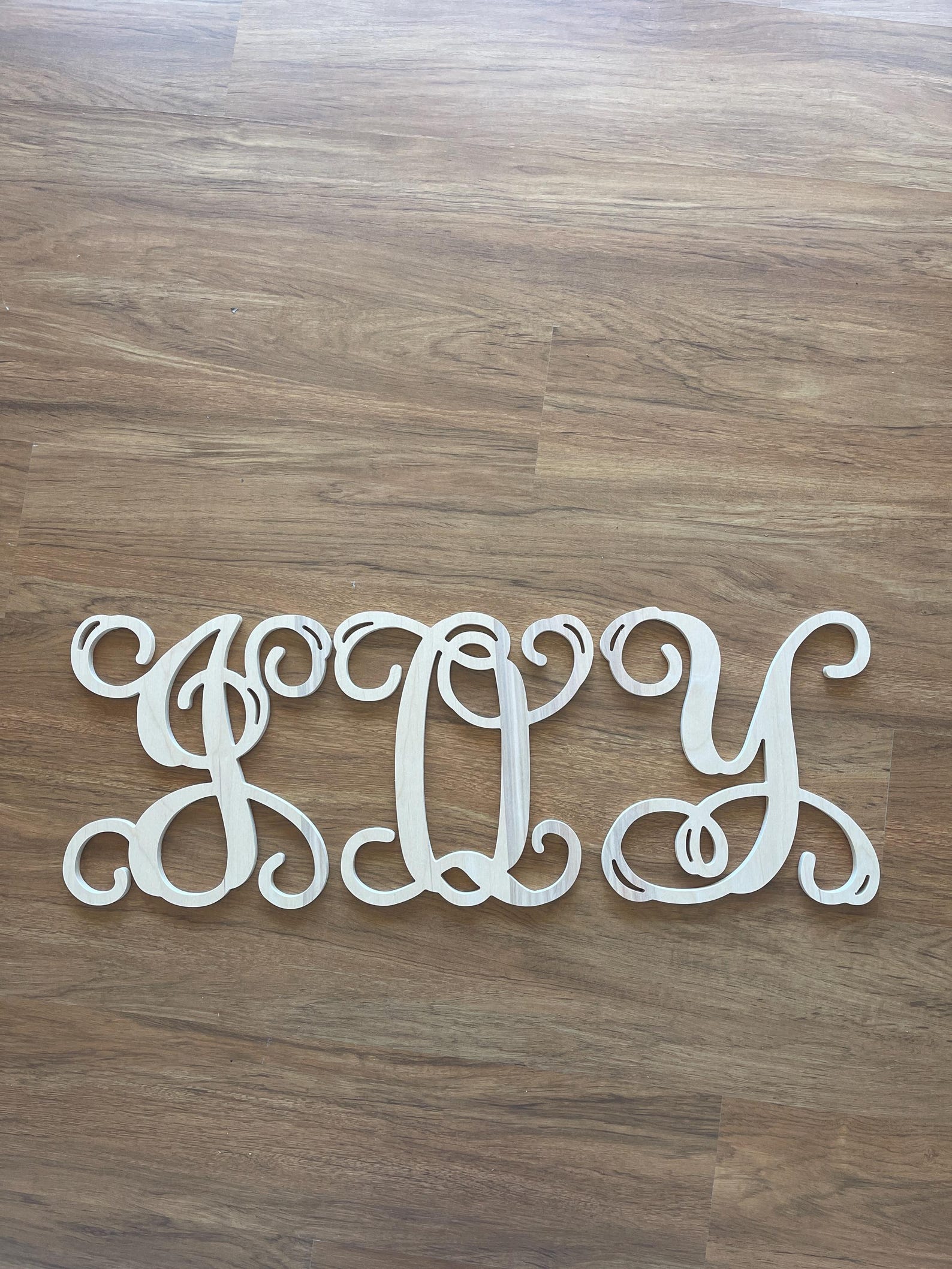 Front Door Winter Decor JOY Letters Door Wreath - JOY Wooden Initials ...