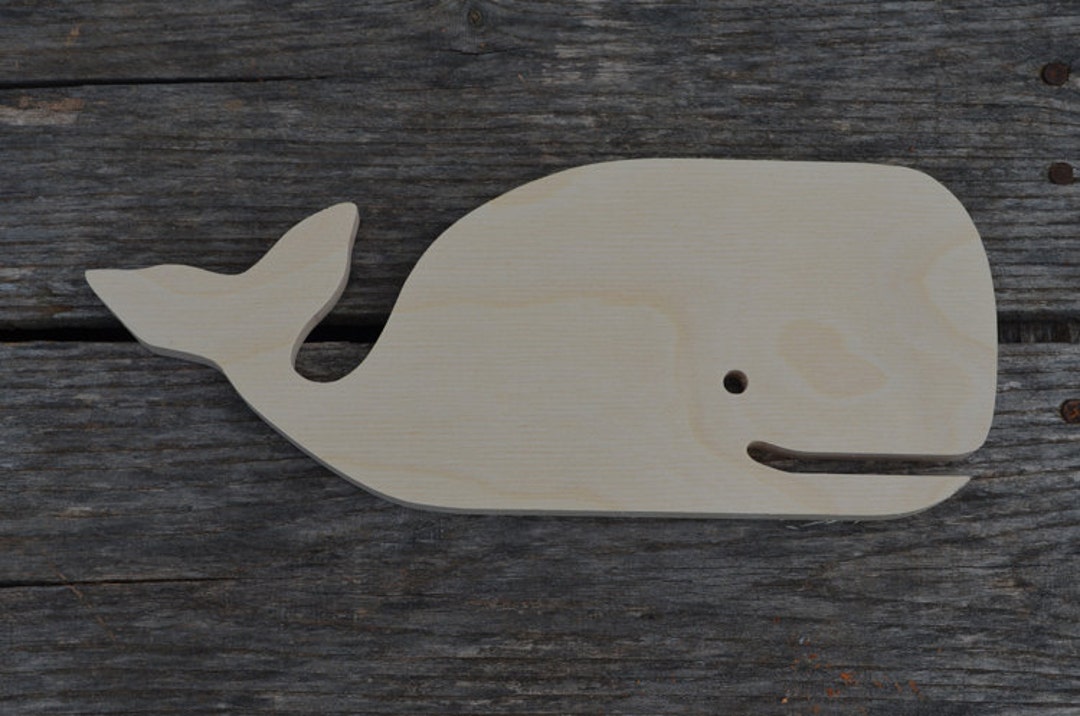 6 to 10 Inch Wood Whale Wall Decor - Beach/nautical Decor -nautical ...