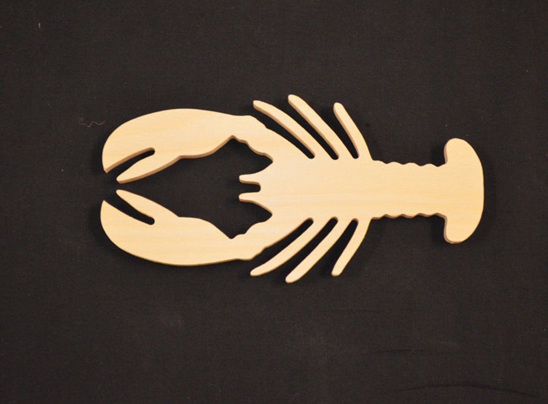 Small and Large Lobster Wooden Cutout Nautical Decor - Nautical Wood ...