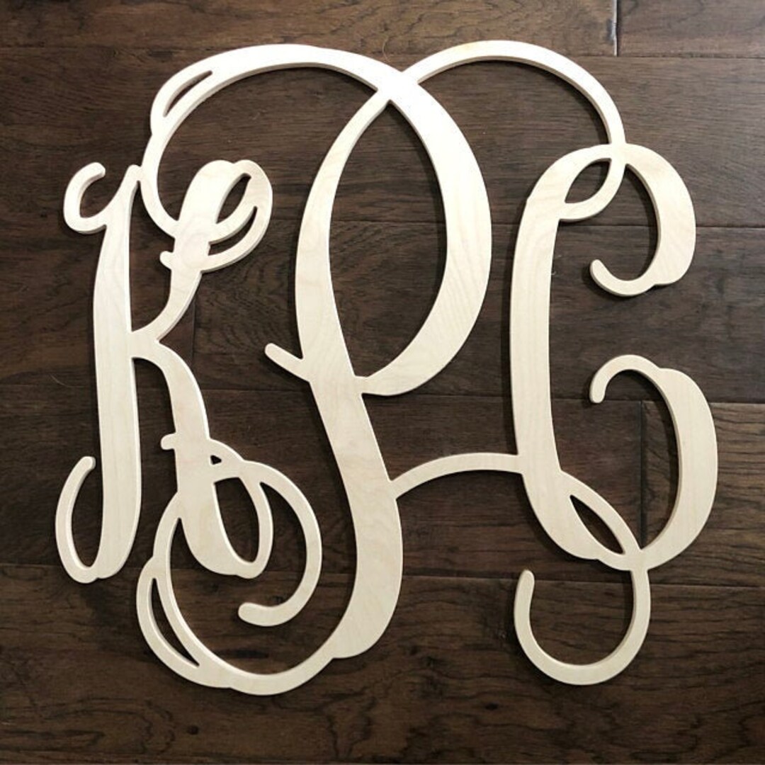 18" Wooden Monogram- Wall Letters- Wall Hanging- Nursery Decor- Nursery ...