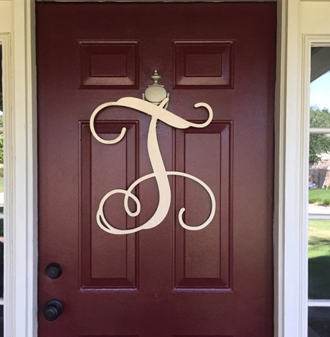 Single Letter Wooden Monogram Letters - Home Decor, Door Hanger ...
