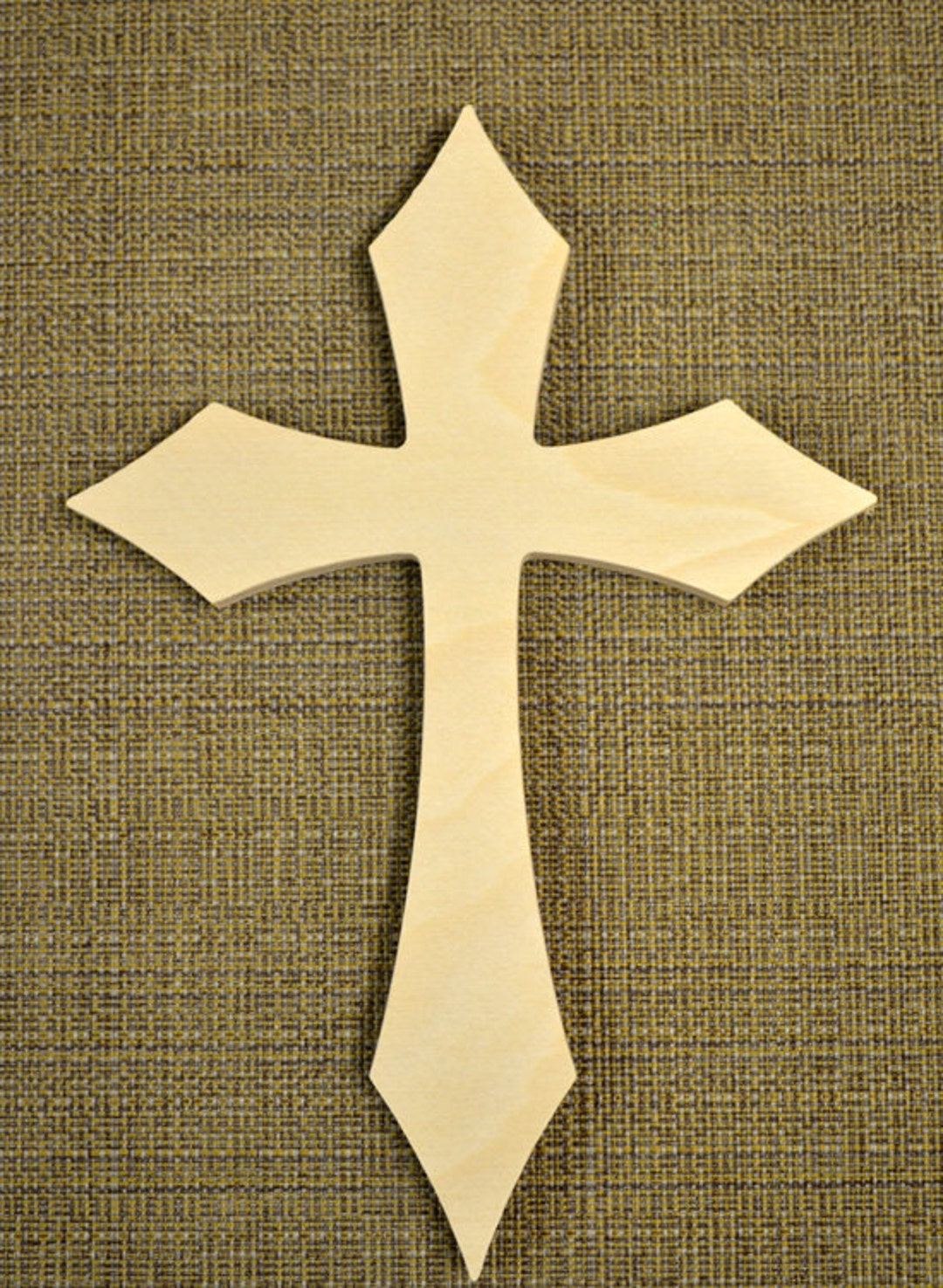 Wooden Cross Cutout Unpainted - Wood Cross Wall Decor - Unfinished ...