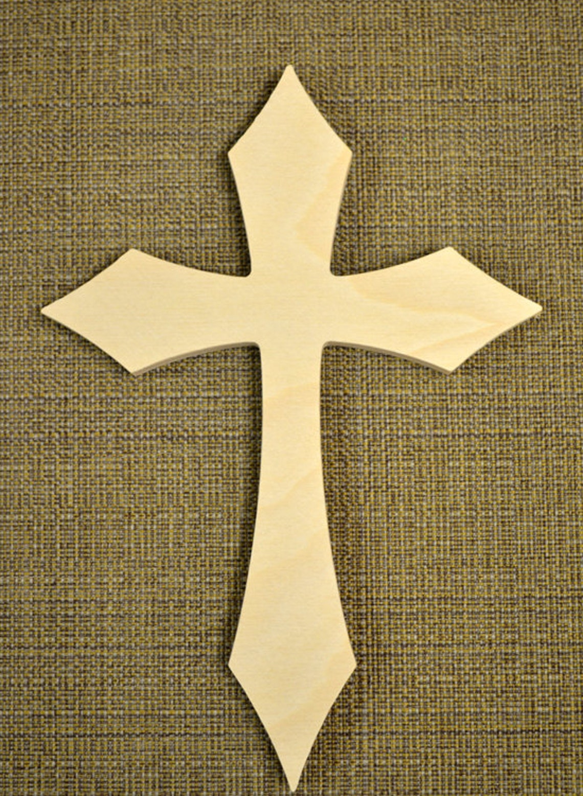 Wooden Cross Cutout Unpainted Wood Cross Wall Decor - Etsy