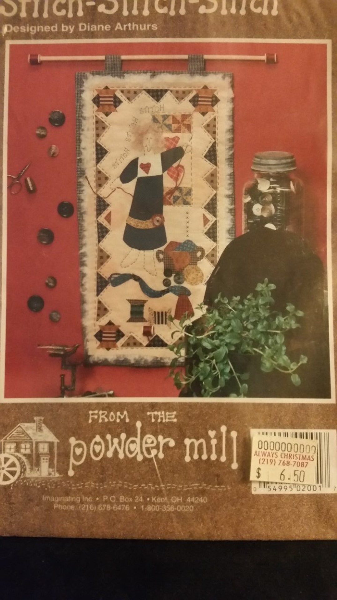 Pattern, From the Powder Mill, Stitch-stitch-stitch #2001, UNCUT ...